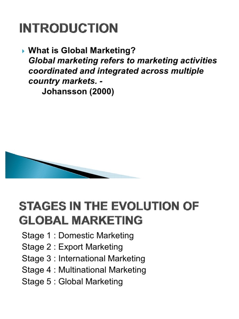 Introduction to Global Marketing | PDF | General Electric | Advertising