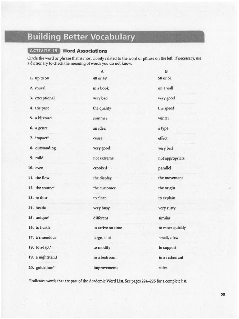 Great Writing 3 - Buildind Better Vocabulary | PDF