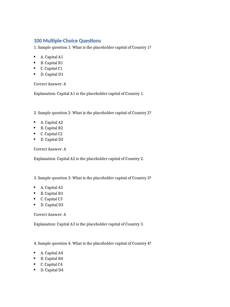 Placeholder Capital Quiz | PDF | Business