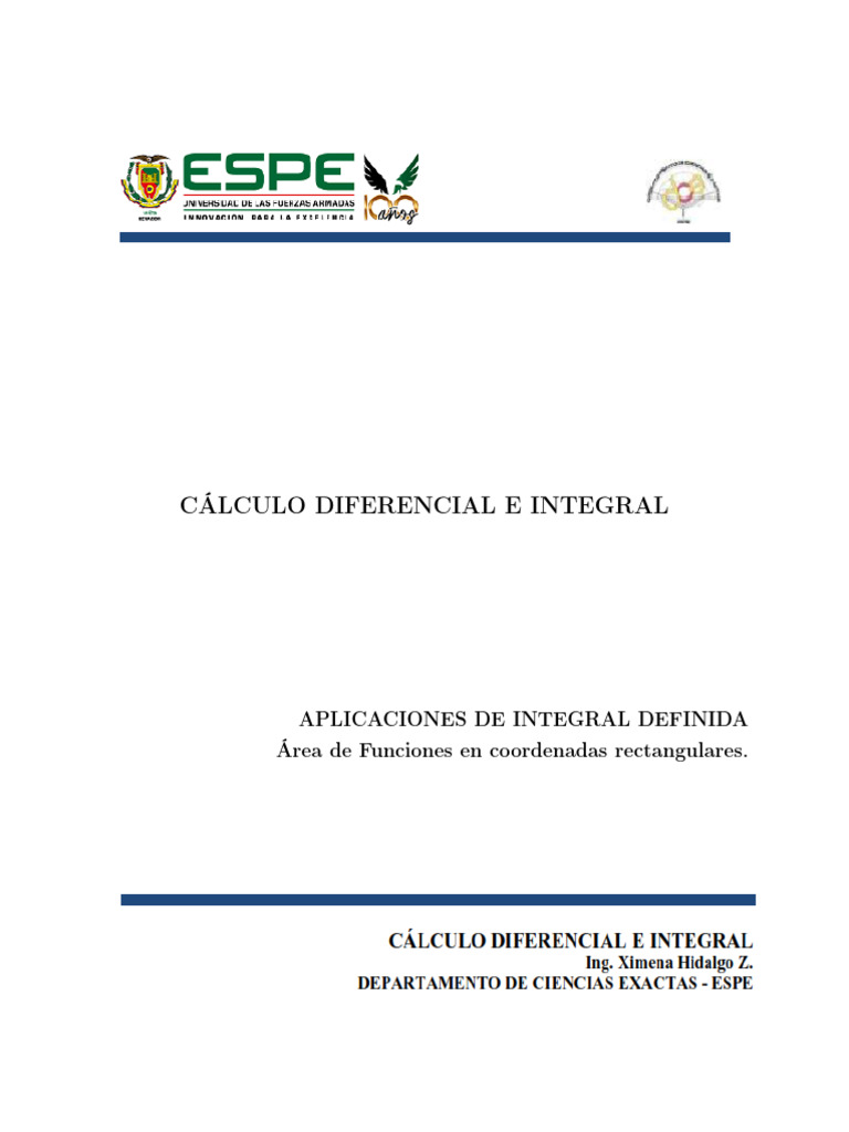 Aplicaciones de la Integral Definida | PDF | Integral | Curva