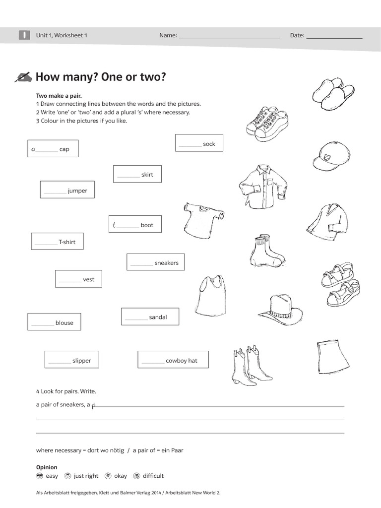 Worksheets LESSON 1 | PDF | Jeans | Clothing