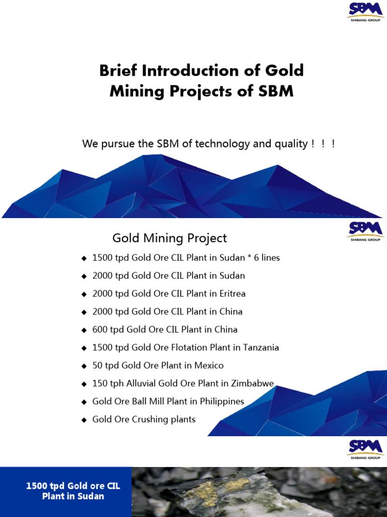 SBM Gold Ore Project Introduction | PDF