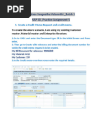 SAP: Credit vs Debit Memos Explained | PDF
