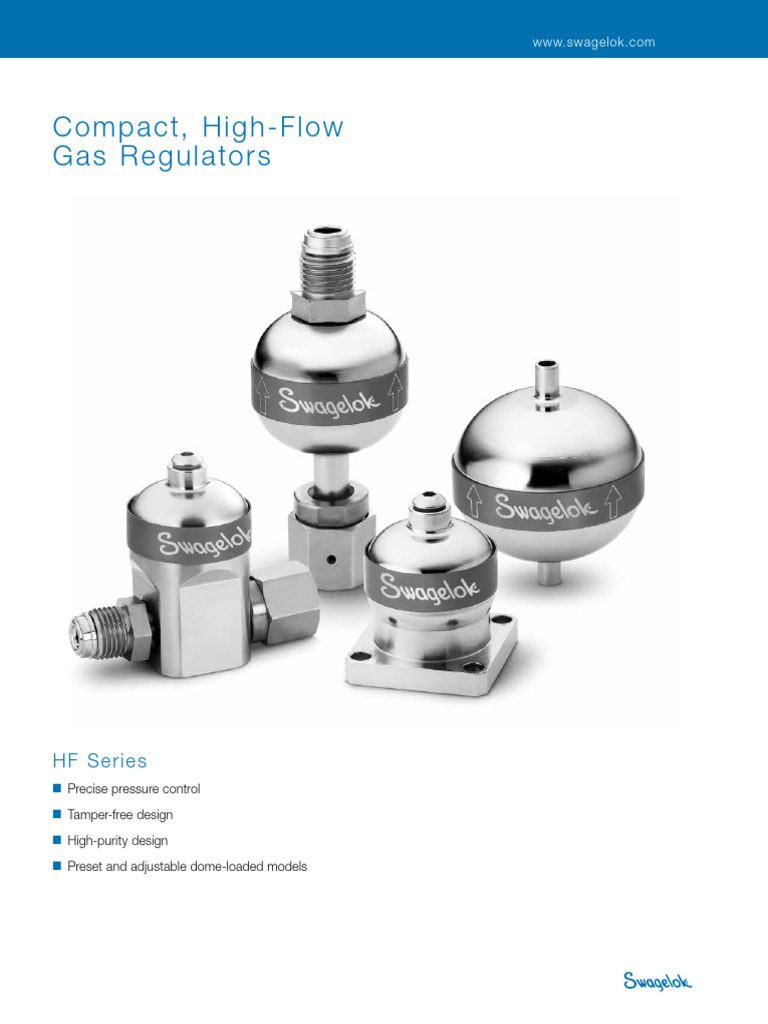 Compact, High-Flow Gas Regulators 7 BLZ | PDF | Mechanical Engineering