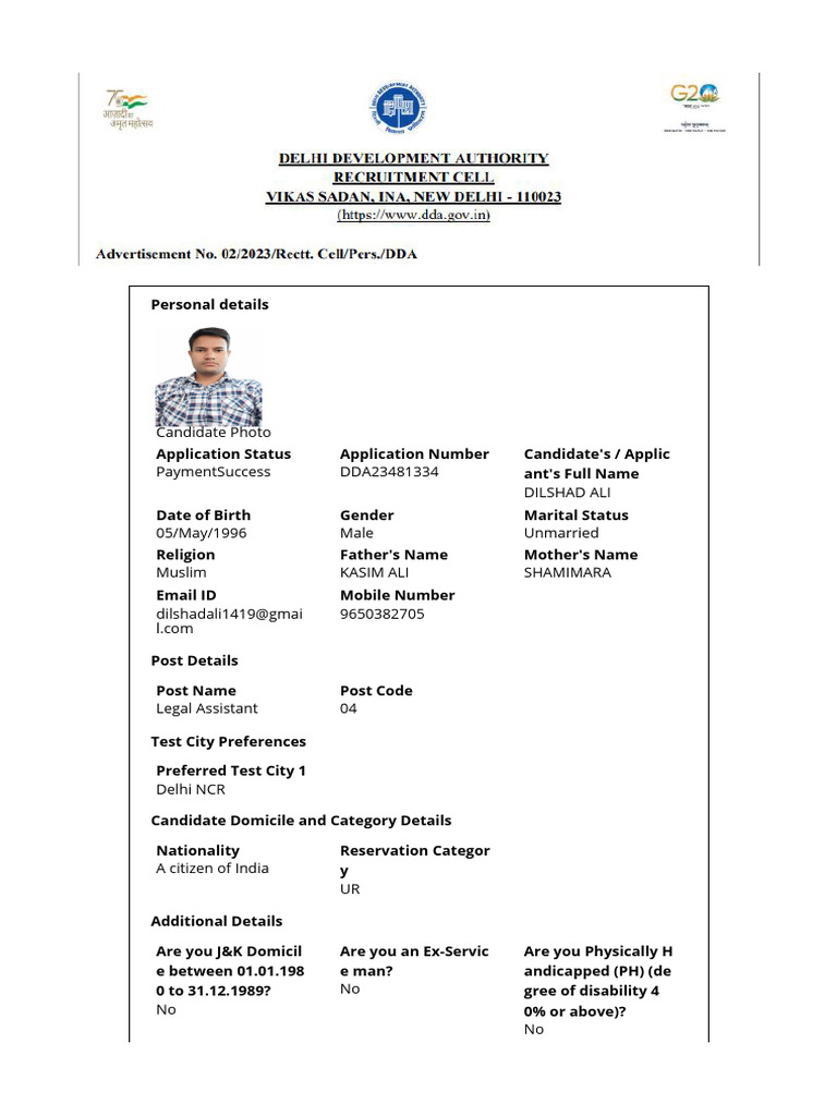 Dda Form 2023 | PDF | Justice | Crime & Violence