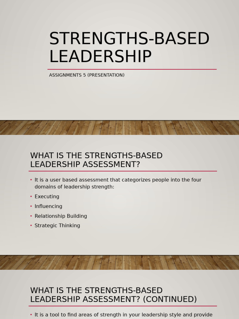 Strengths Assessment Notes - Fa24pptx | PDF | Leadership | Social ...