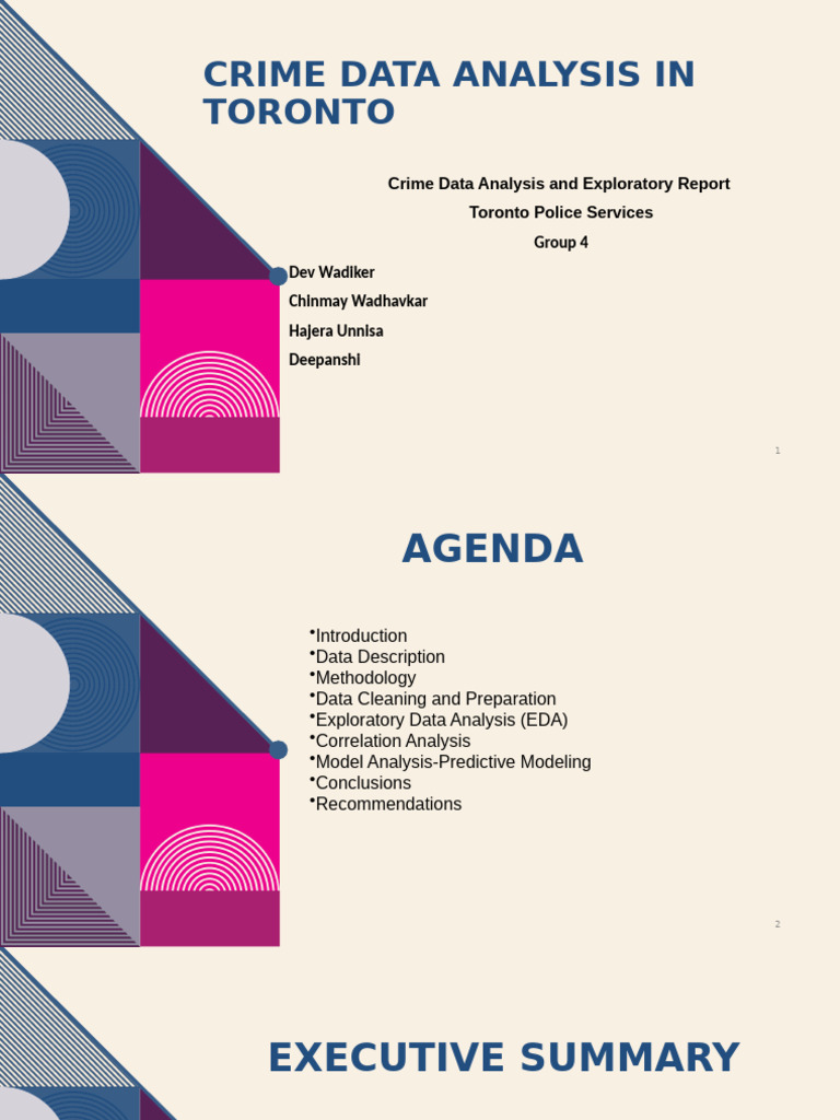 Crime Data Analysis in Toronto - Group 4 | PDF | Data Analysis ...