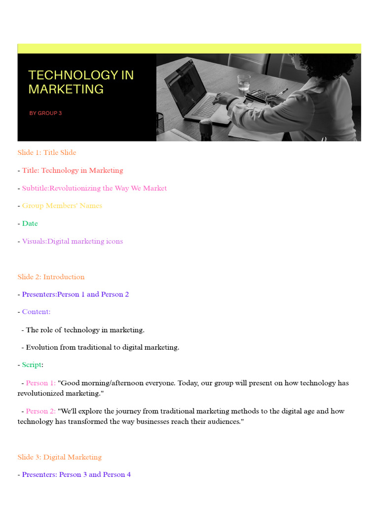 Technology's Impact on Marketing | PDF | Digital Marketing | Search ...