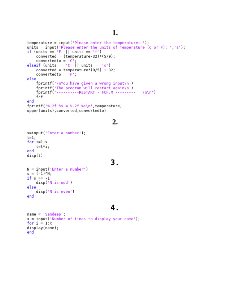 MATLAB Programming | PDF