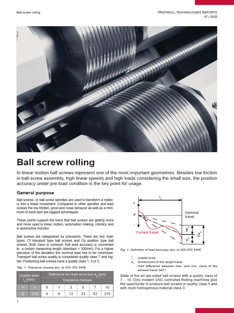 Ball_screw_rolling | PDF | Screw | Accuracy And Precision