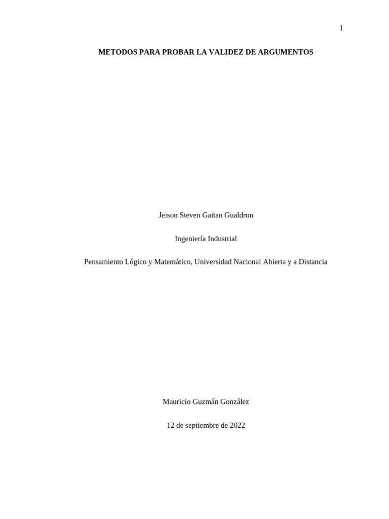 2252 - Tarea - 1 - Jeison Steven Gaitan Gualdron 1 | PDF | Inferencia ...