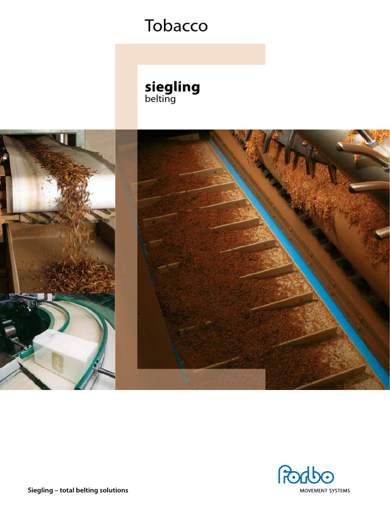 228 Fms - Siegling Belting Tobacco - en | PDF | Home & Garden ...