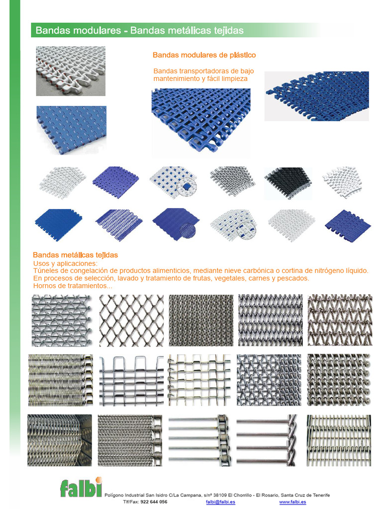 Bandas Modulares - Bandas Metálicas Tejidas | PDF