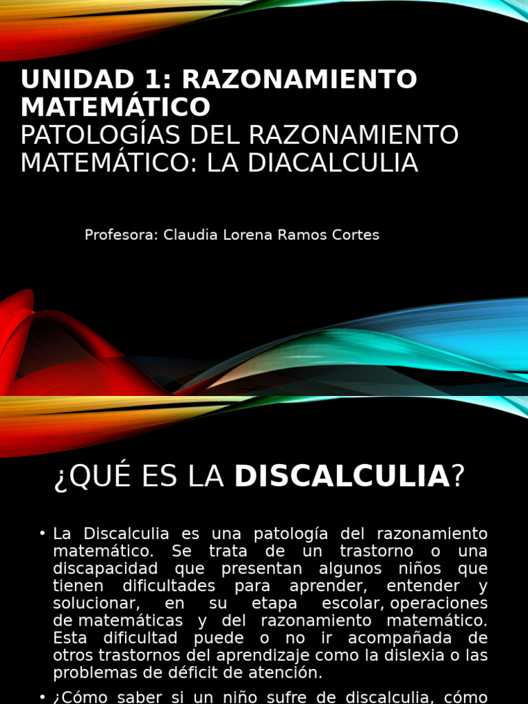 Discalculia 2024 | PDF | Aprendizaje | Dislexia