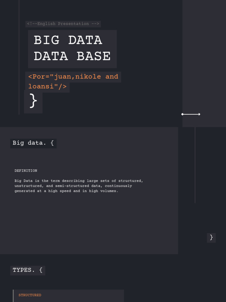 English Presentation 22-07-20024 (Juan, Loansi and Nikole) | PDF | Big Data | Databases