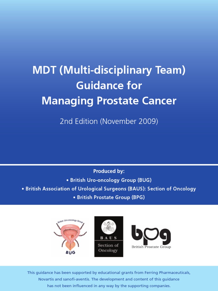 MDT GuidanceforProstateCancer | PDF | Prostate Specific Antigen ...