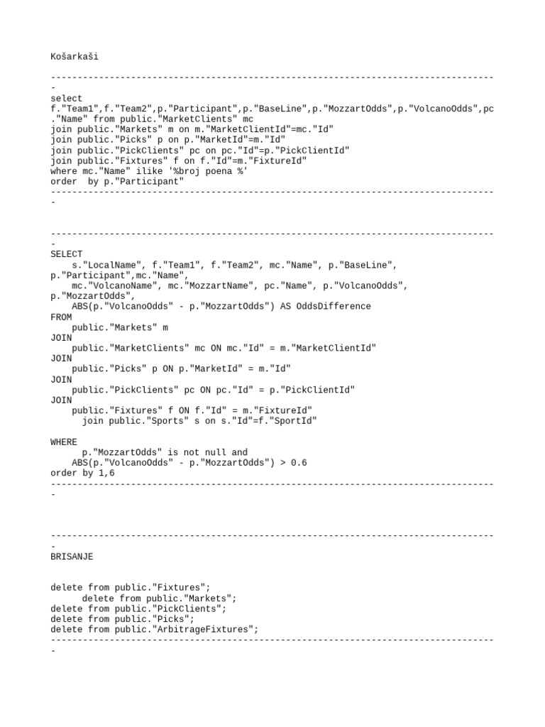 Useful Queries | PDF | Data Management | Databases