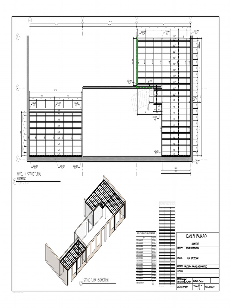 IRON ELITE DESIGN- STRUCTURAL FRAMING AND ISOMETRIC | PDF