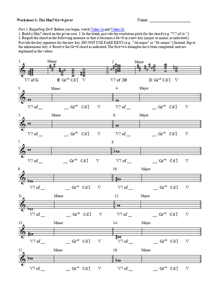 21 - Root Online Worksheet1 | PDF | Chord (Music) | Music Theory