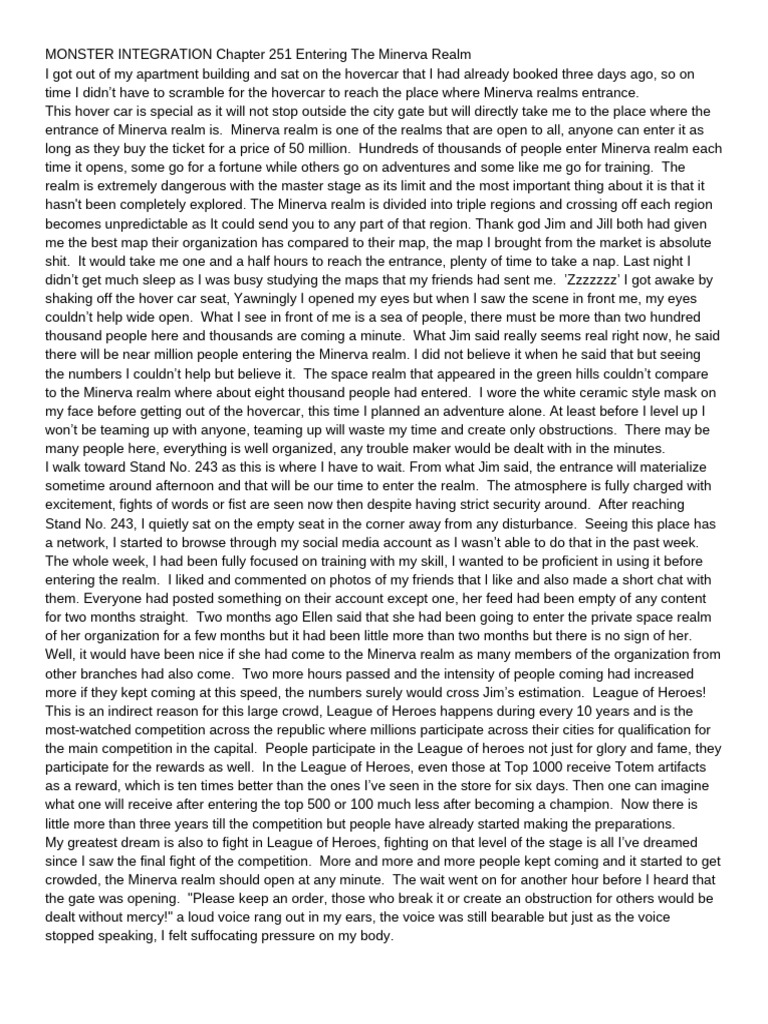 MI CH 251 Entering The Minerva Realm | PDF