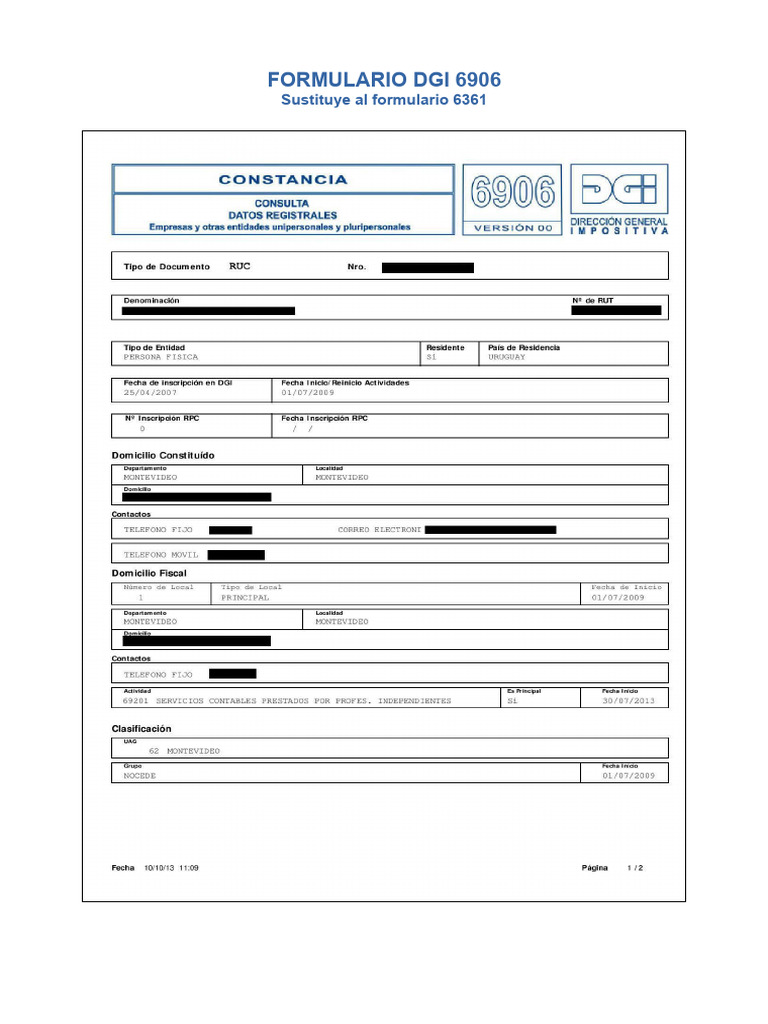 Cómo Descargar el Formulario 6906 DGI | PDF
