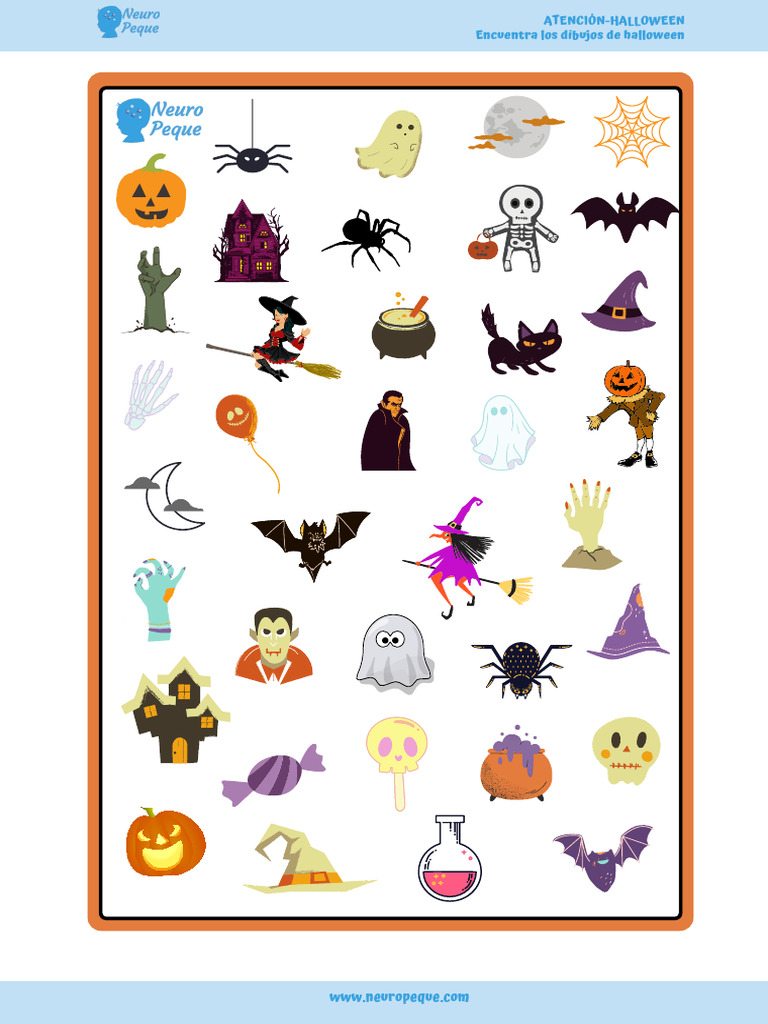 Encuentra Los Dibujos de Halloween | PDF