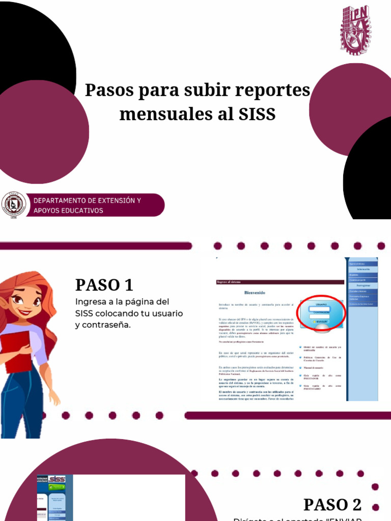 Cómo subir reportes mensuales al SISS | PDF