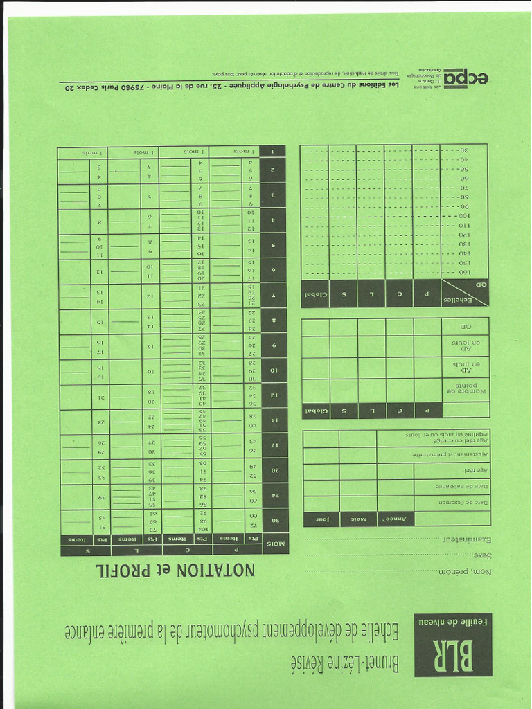 Feuilles de passation | PDF