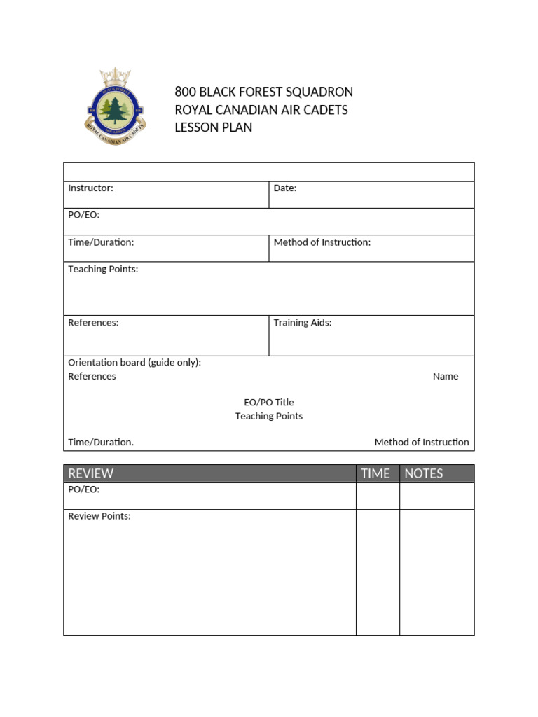 Cadet Lesson Plan Template | PDF | Foreign Language Studies