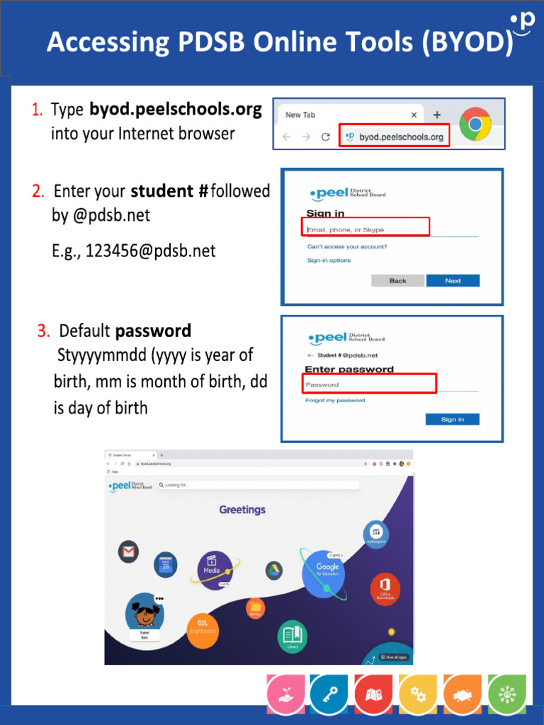 New To Peel - Accessing PDSB BYOD | PDF