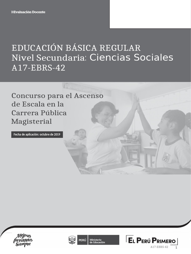 A17-Ebrs-42 - Ebr Secundaria Ciencias Sociales - Forma 2 | PDF | Mercado (economía) | Oferta ...