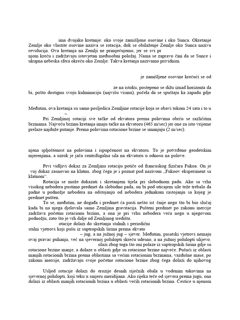 5.zemljina Kretanja | PDF