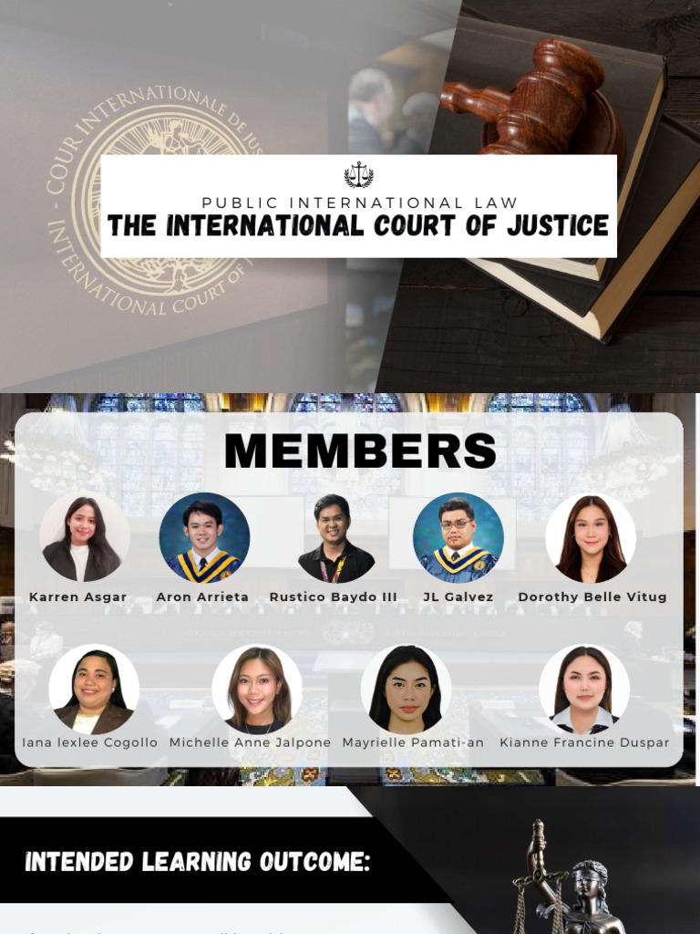 Overview of the International Court of Justice | PDF | International ...