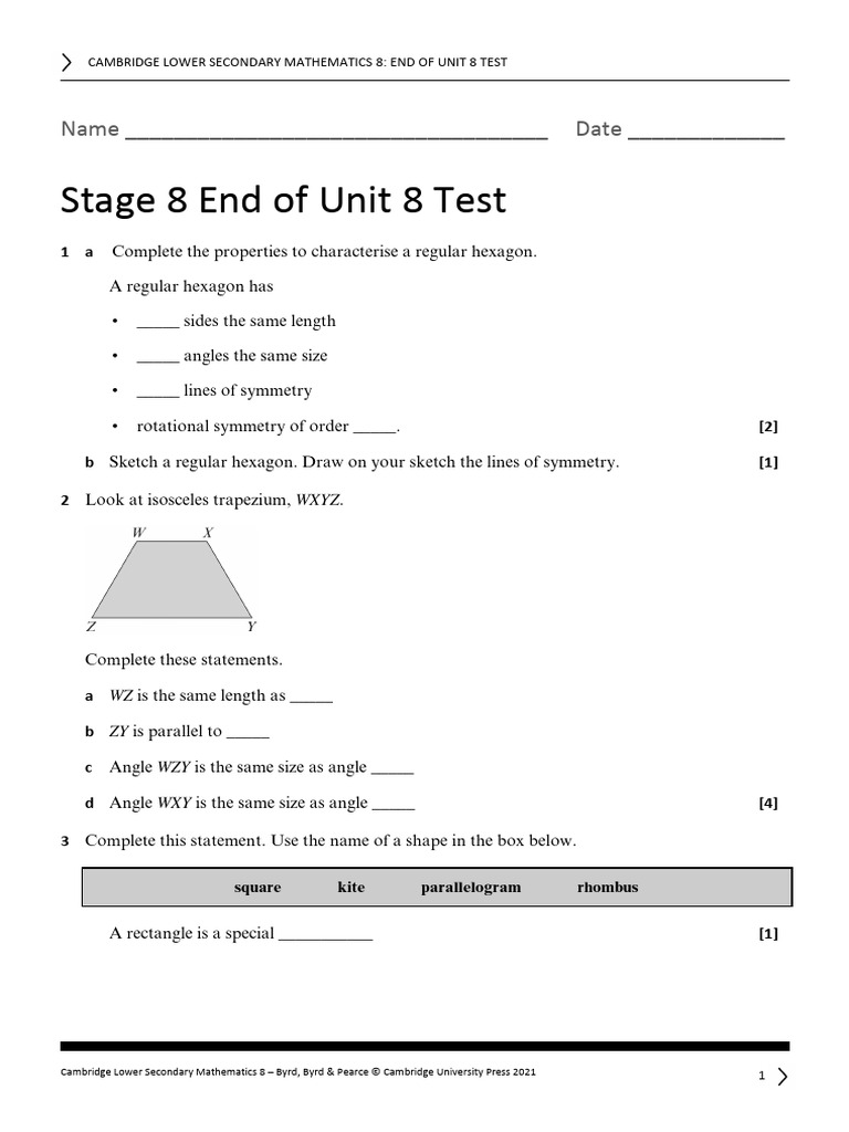 Revision8_ unite 8 | PDF | Convex Geometry | Euclidean Geometry