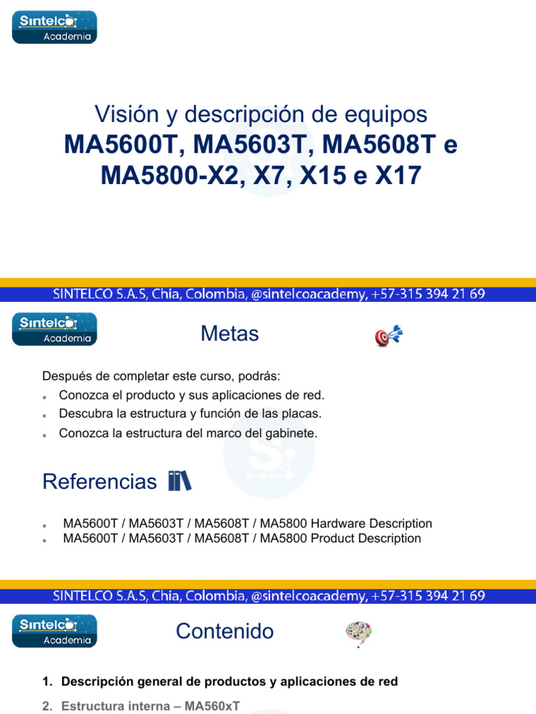 02 - Vision y Descripcion Del MA5600T e MA5603T - PTB 2022 - v4 | PDF ...