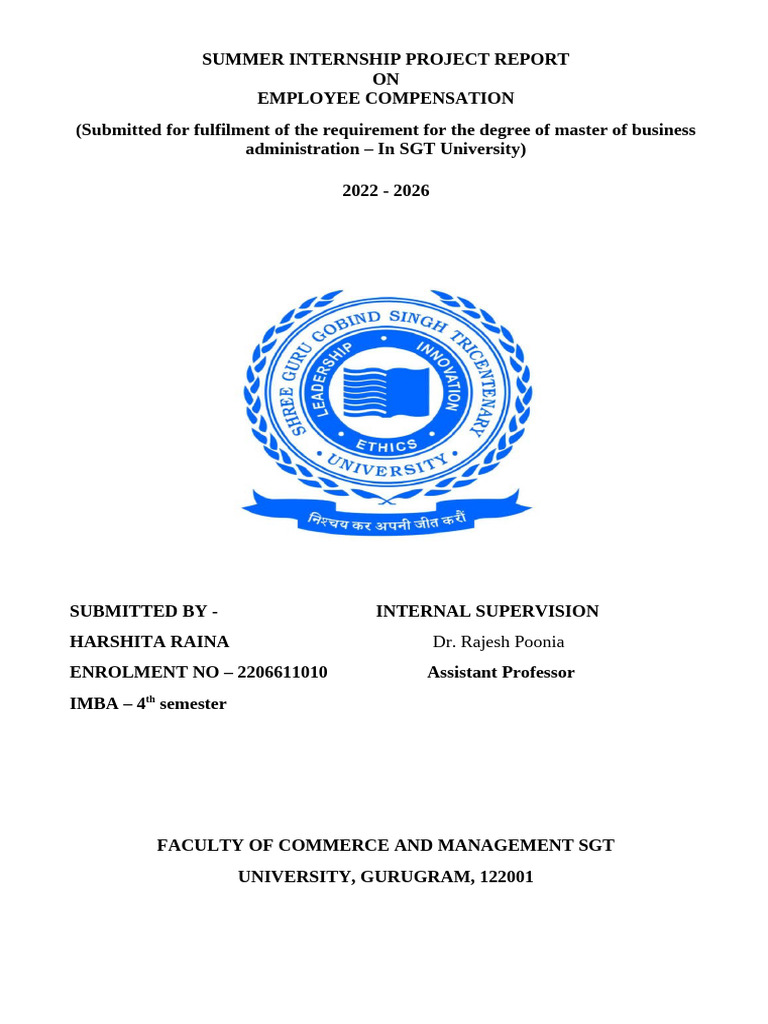 Employee Compensation Project Report | PDF | Cost Of Living ...