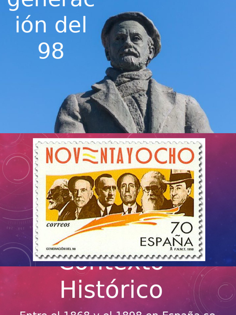 Generación del 98: Contexto y Autores | PDF | España