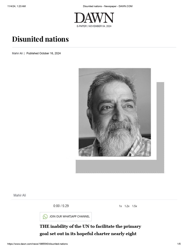 UN's Structural Failures and Reform Needs | PDF | United Nations ...
