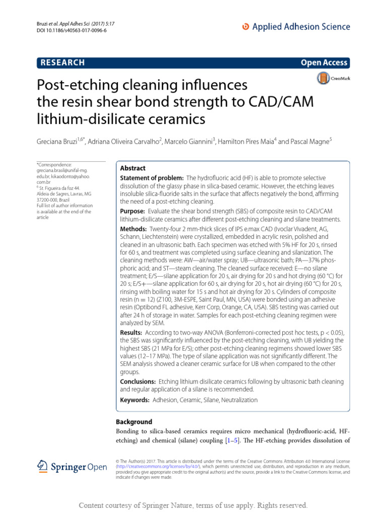 2017 Post-Etching - Cleaning | PDF | Materials | Secondary Sector Of ...