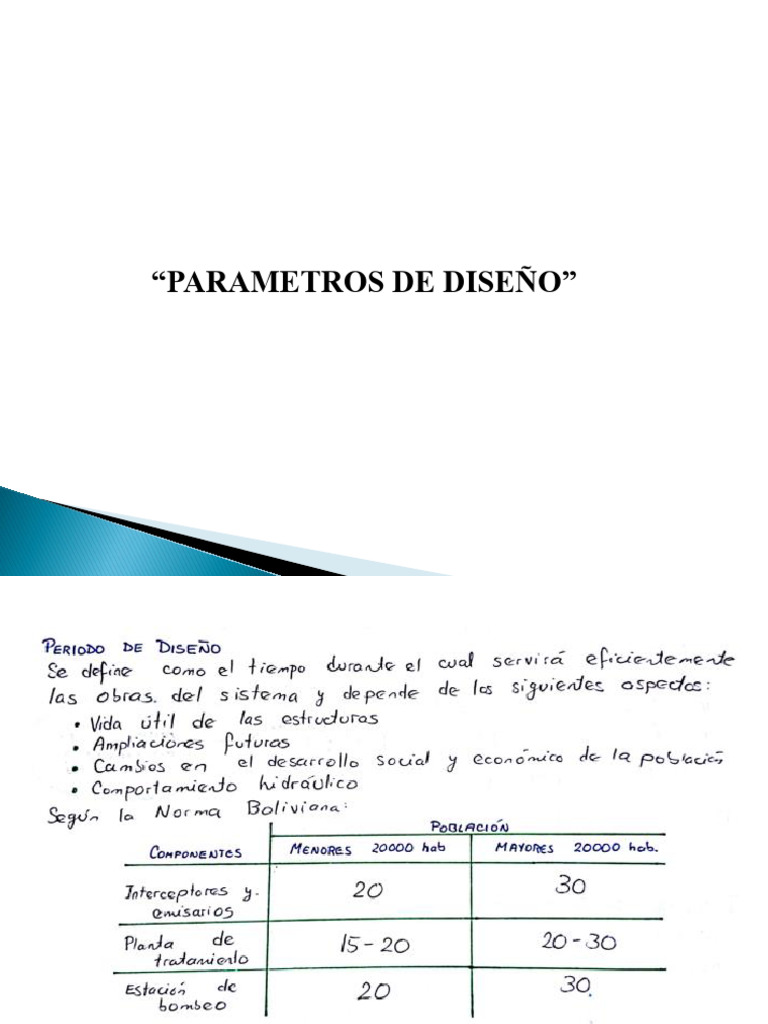 CLASE 4 Parametros de Diseño | PDF