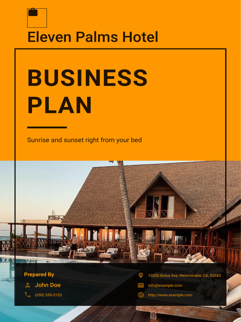 Eleven Palms Hotel Business Plan | PDF | Hotel | Motel