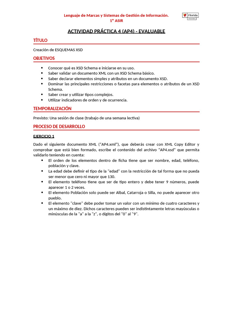 Actividad Práctica 4 | PDF | Xml | Ingeniería de software