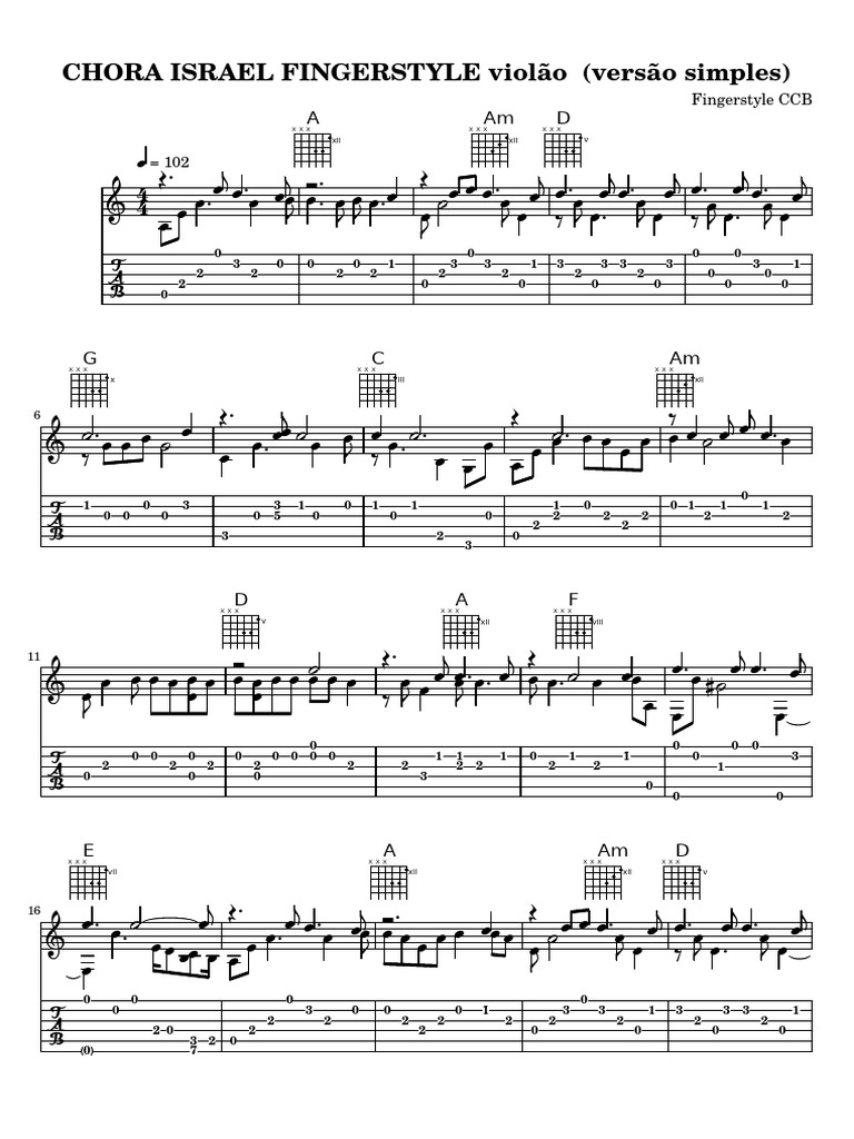 Hino Avulso (Chora Israel) | PDF