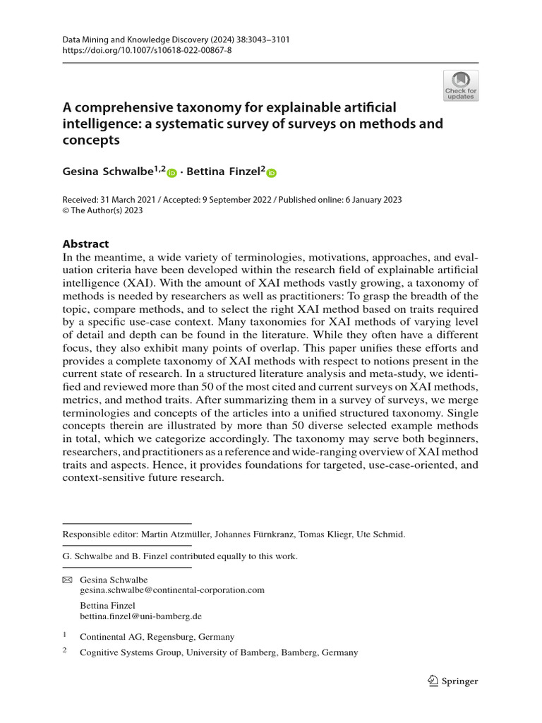 A Comprehensive Taxonomy For Explainable Artificial Intelligence: A Systematic Survey of Surveys ...