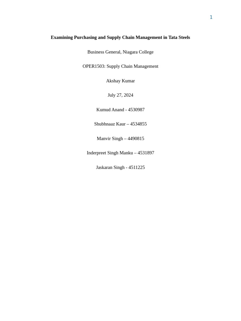 Supply Chain Management Final | PDF | Supply Chain | Logistics