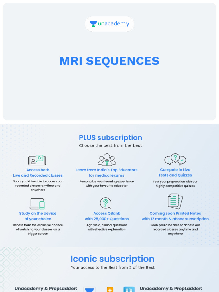Mri Sequences | PDF