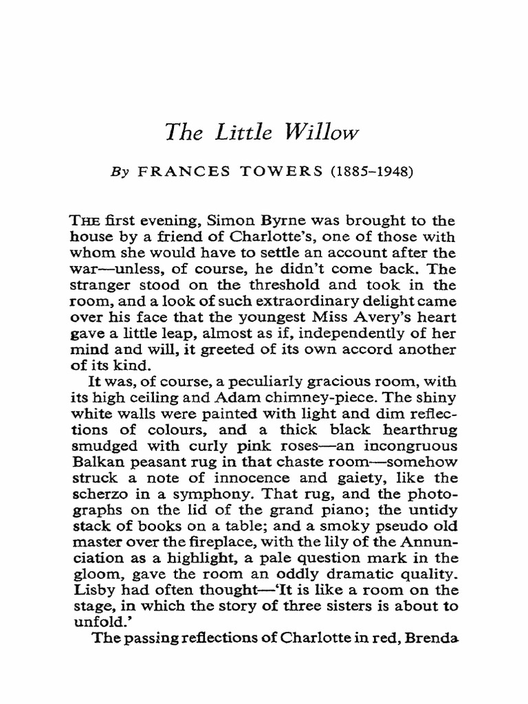 The Little Willow by Frances Towers | PDF