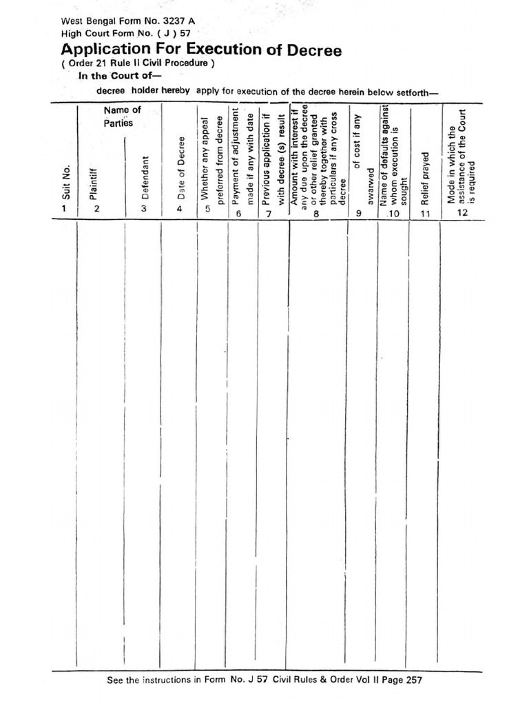 Application For Execution of A Decree | PDF