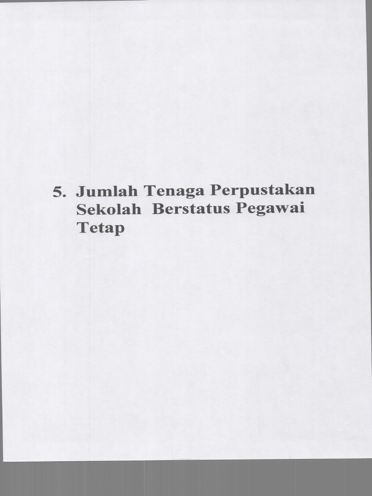 Jumlah Tenaga Perpus Tetap | PDF