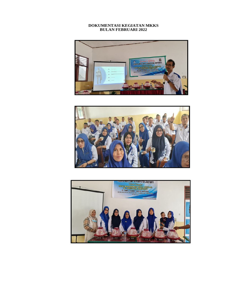 Dokumentasi Kegiatan MKKS | PDF